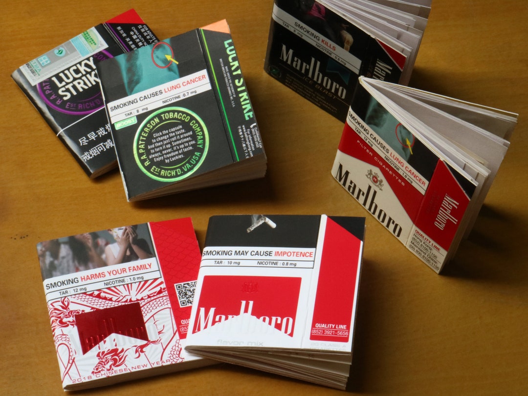 Cigarette Cover Receipt Upcycled Notebook price for One - Etsy