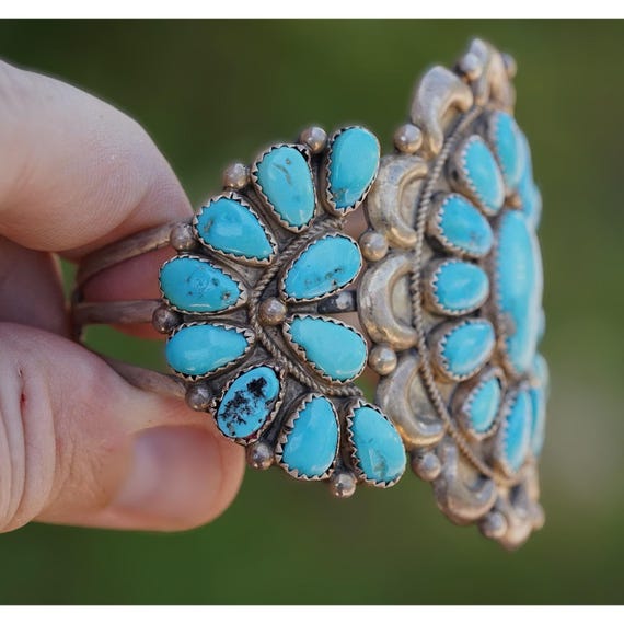 Joe & Eunice Wilson - Navajo Sterling Silver Turquois… - Gem