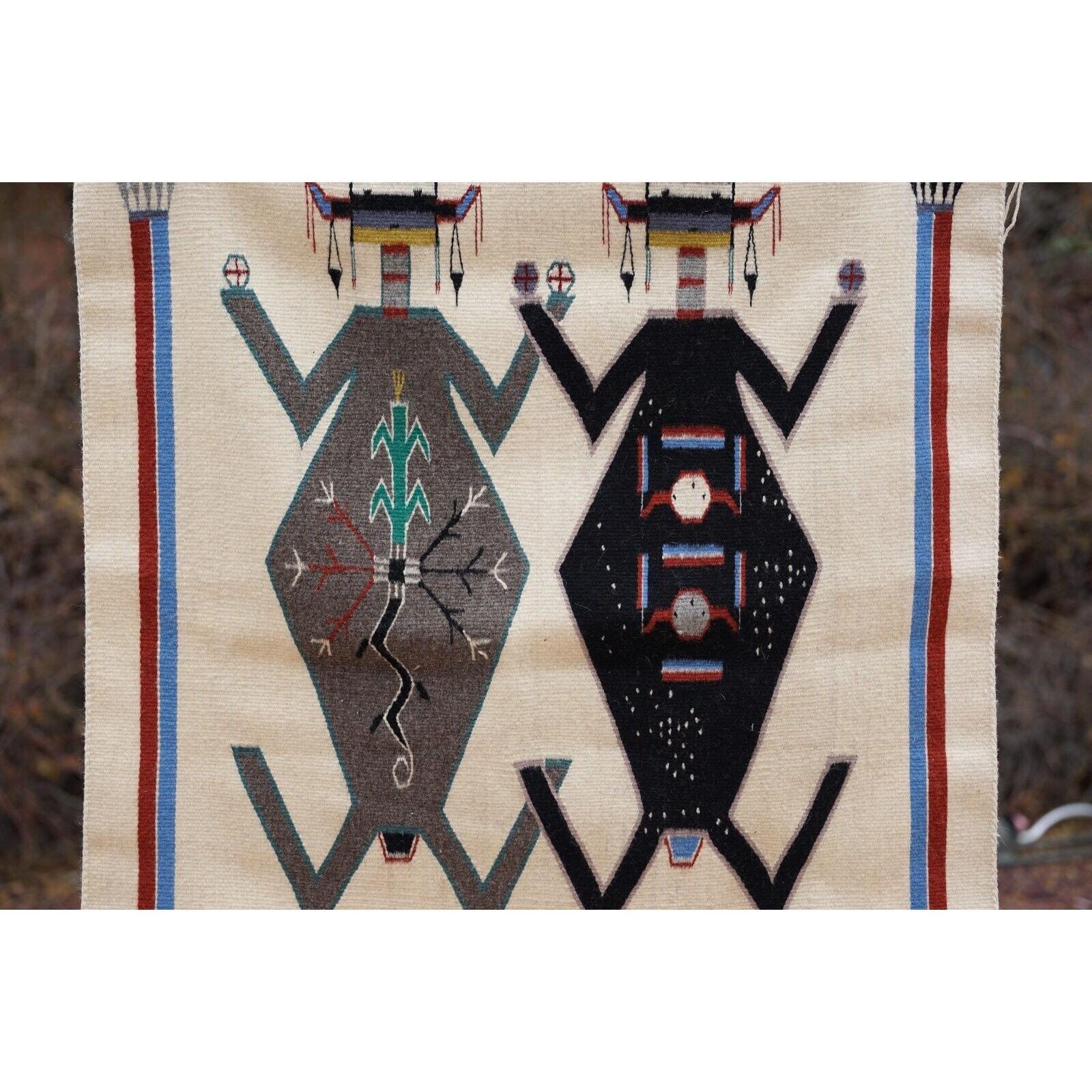 Rare Sand Painting Navajo Native American Indian Mother Earth Father ...