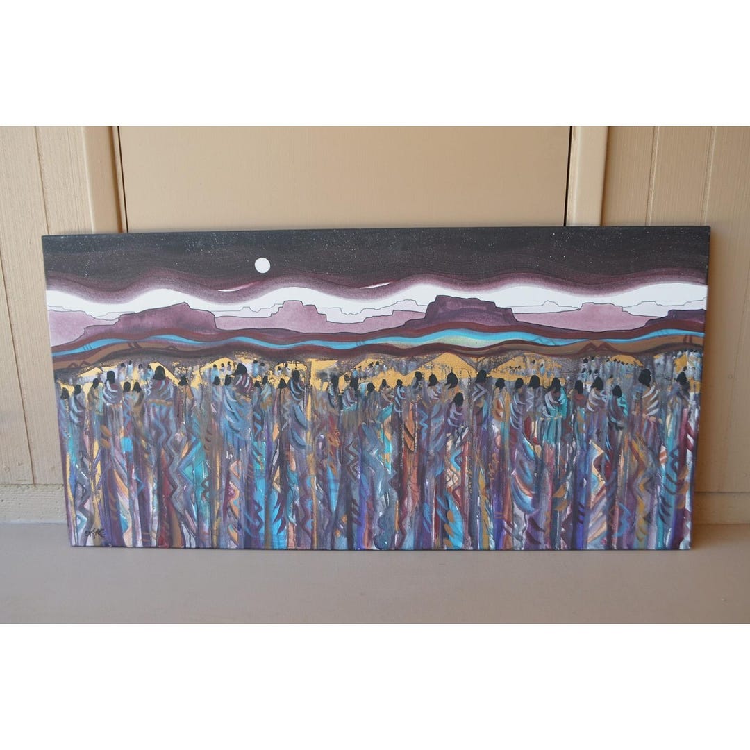 Tucson Arizona Artist Greg Kyle Original HOPI MIDNIGHT Acrylic on ...