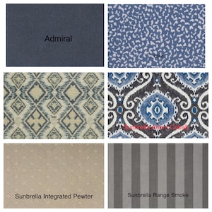 U Shaped RV Dinette Cushion Covers With Zippers and Selected Fabric ...