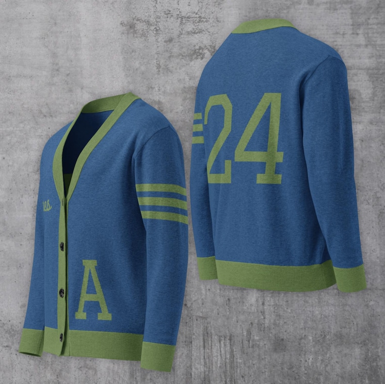 Custom Color Personalized Letterman Style Cardigan - Machine Knit - Etsy UK