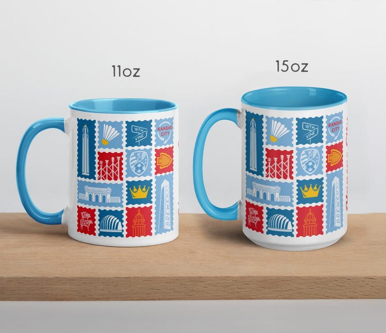 Kansas City Landmark Mug: Color Pop Ceramic Coffee Cup (11oz/15oz) - Etsy