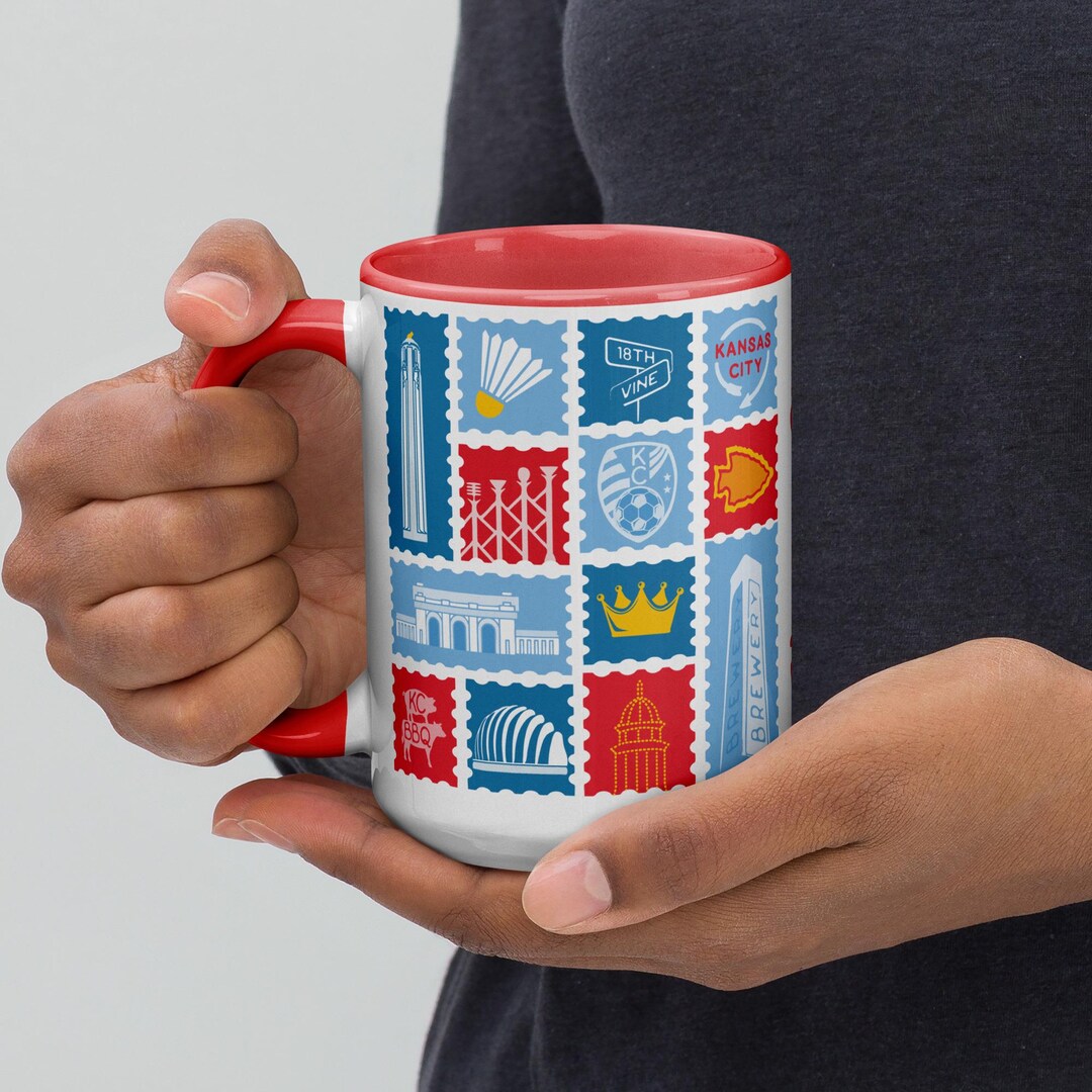 Kansas City Landmark Mug: Color Pop Ceramic Coffee Cup (11oz/15oz) - Etsy