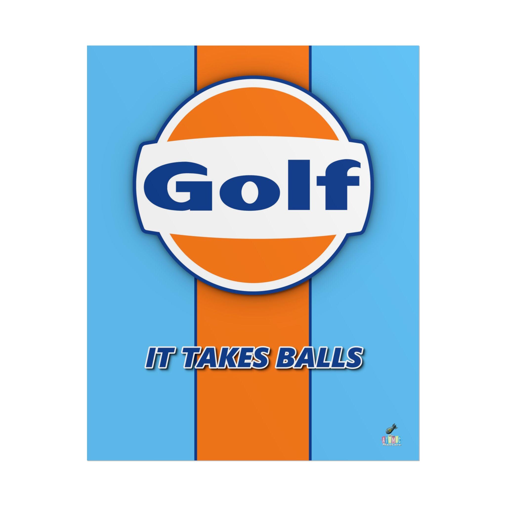 Golf Livery Poster - Gulf Livery Spoof for Man Cave, Office, Garage ...
