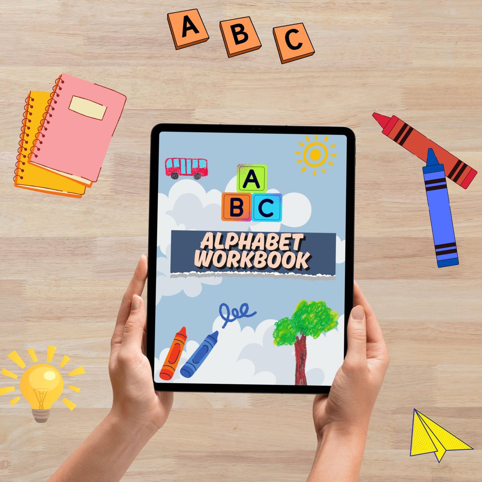 Alphabet Workbook for Kids, Alphabet Matching Activity, Alphabet ...