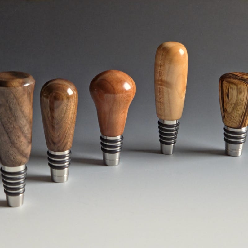 Bottle Stopper Wood Turned - Etsy