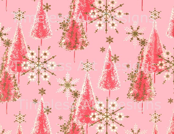 Vintage Pink Pattern Background