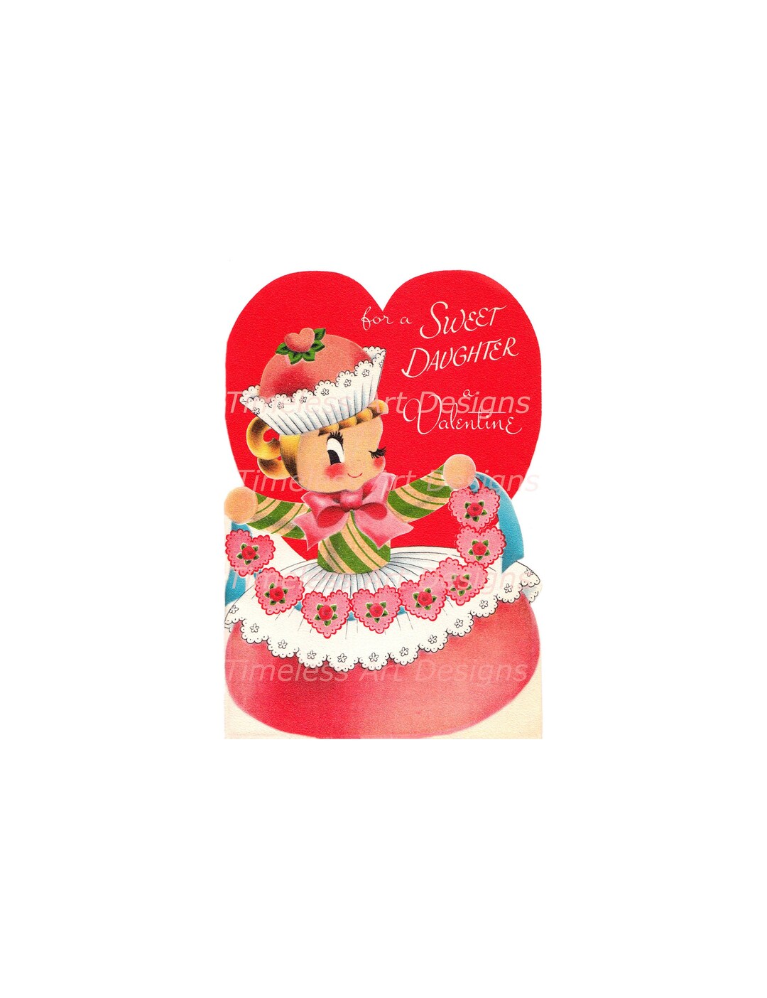 Vintage Digital Image, Sweet Shoppe Cupcake Candy Girl, Vintage ...
