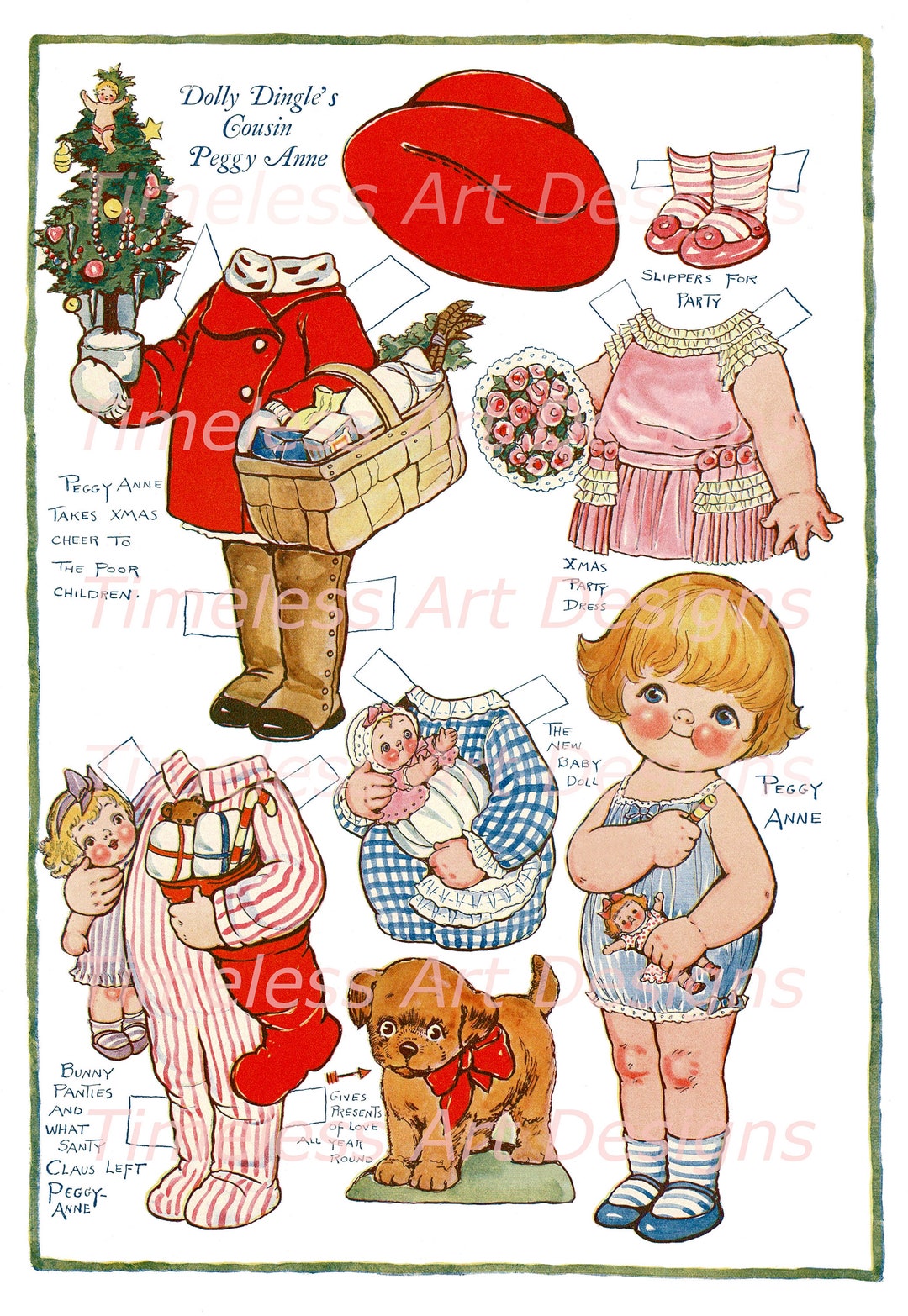Digitale download antieke/vintage Dolly Dingle's neef Peggy Anne ...