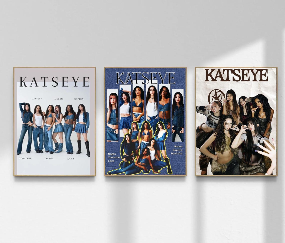 KATSEYE Poster Set | KATSEYE Girl Group Wall Art | Global Pop Group ...