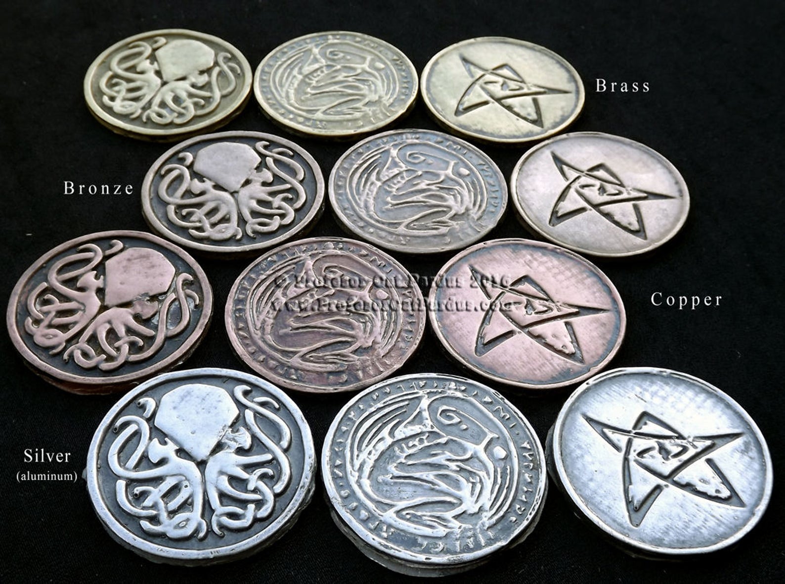 Cthulhu Coins or Medallions. Single or Set | Etsy
