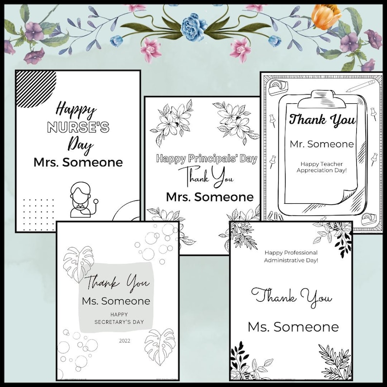 Staff Appreciation Coloring Pages – Teachers, Nurses, Counselors ...