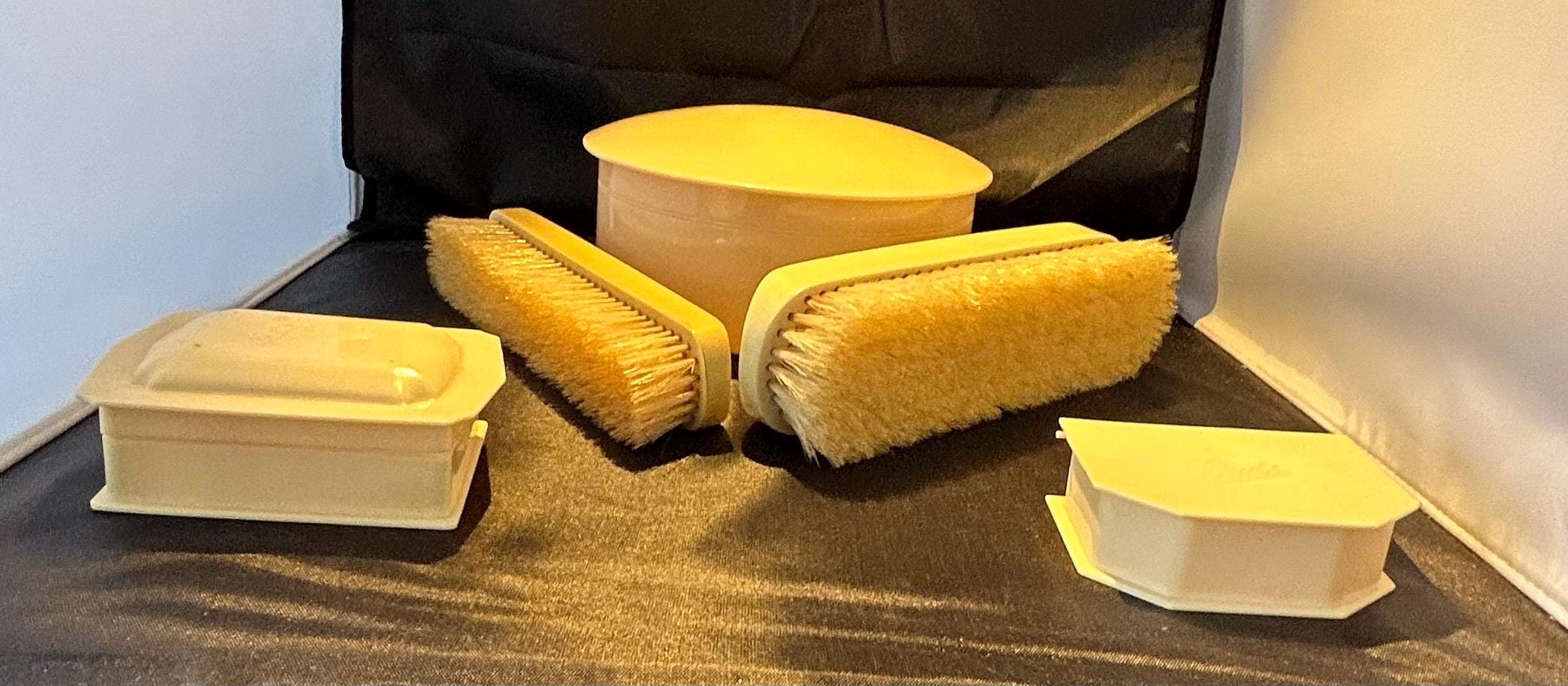 Vintage Bakelite Vanity Set Trinket Box Clothes Brush Cufflink Box - Etsy