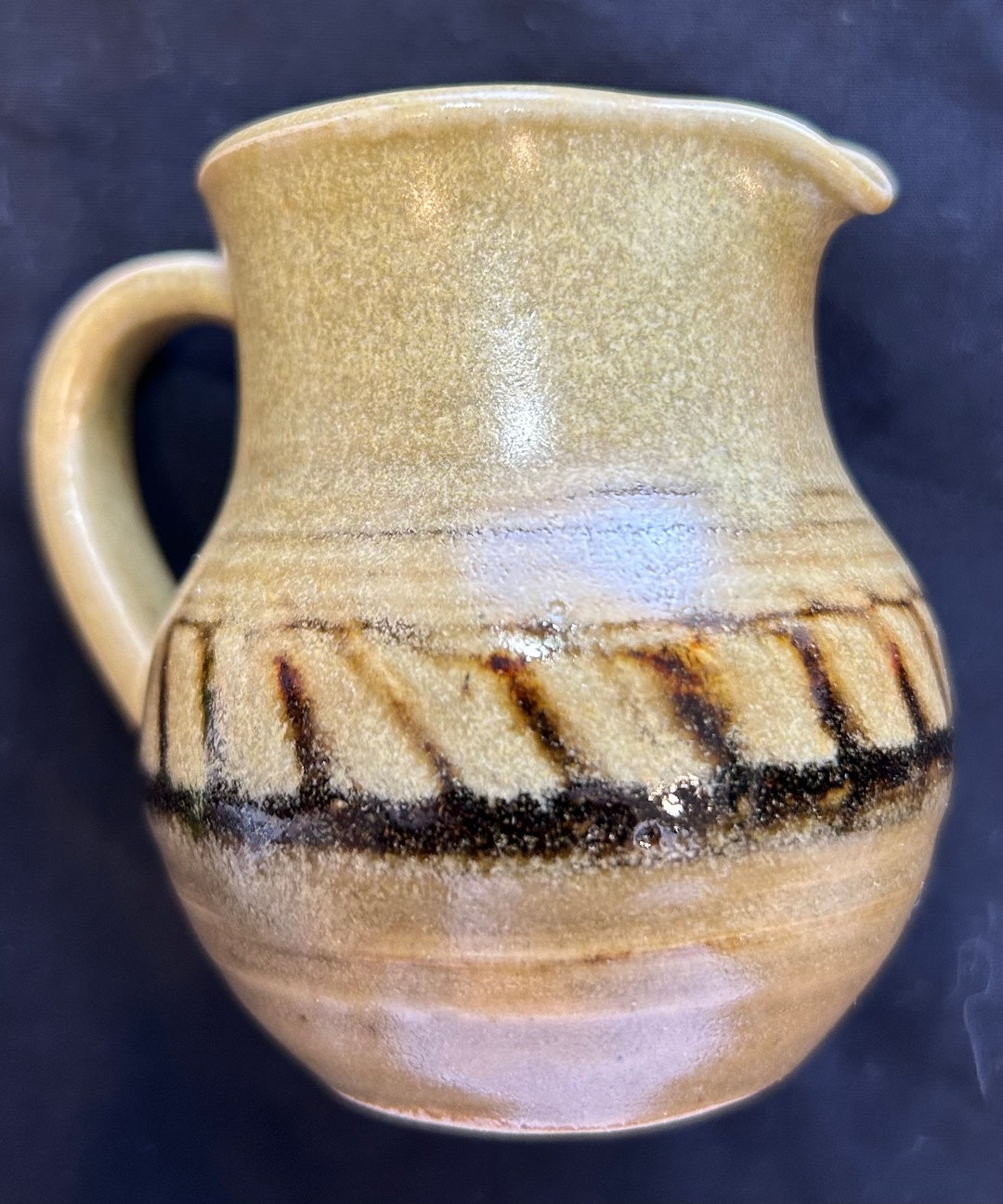 Jug Pottery Rustic Decor Vessel Earthy Cottagecore Creamer Vintage Jug ...
