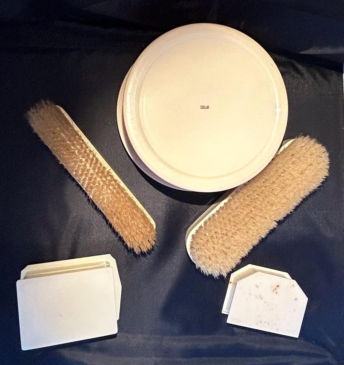 Vintage Bakelite Vanity Set Trinket Box Clothes Brush Cufflink Box - Etsy