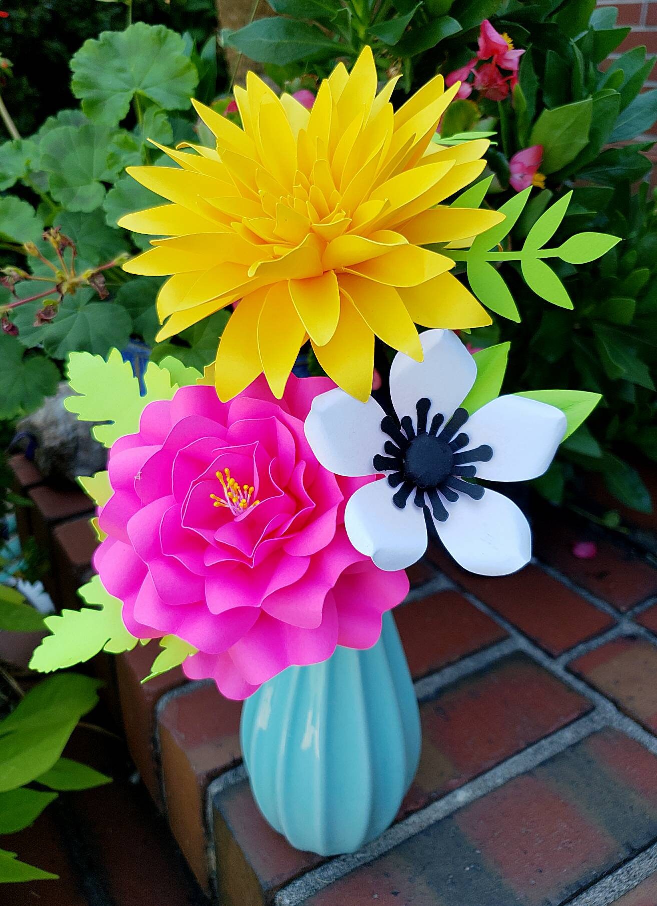 Easy Paper Flower Tutorials Paper Flower Templates DIY - Etsy