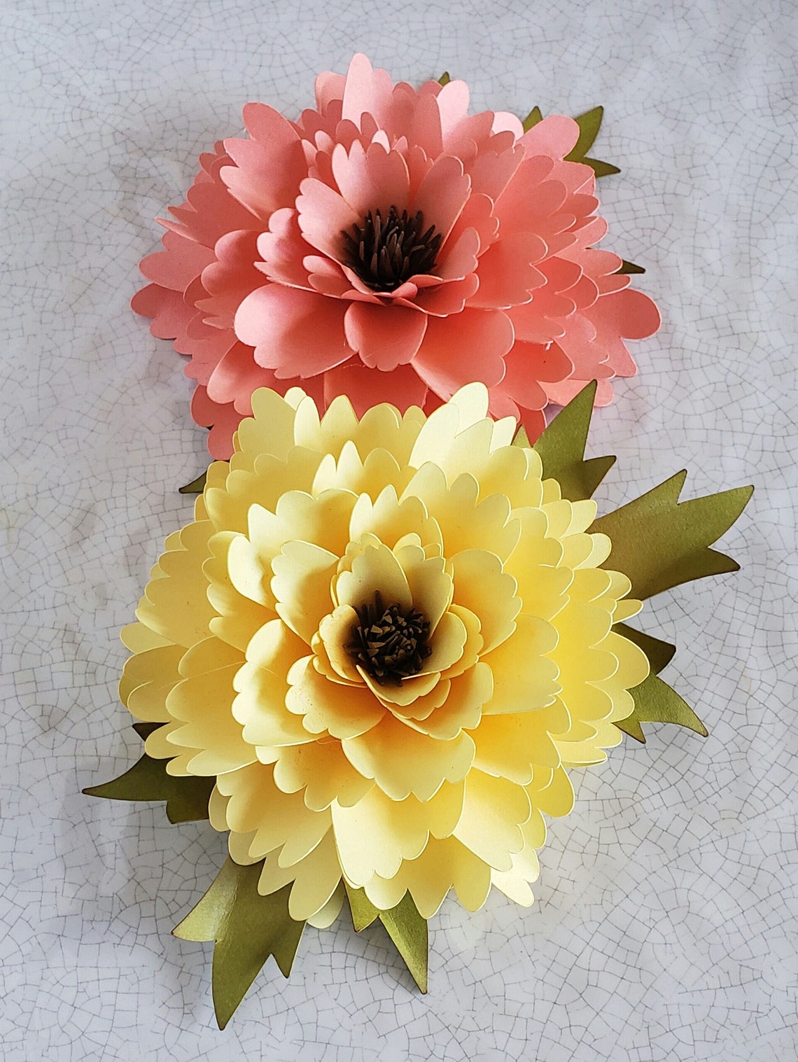 Easy Paper Flower Tutorial Paper Flower Templates DIY - Etsy