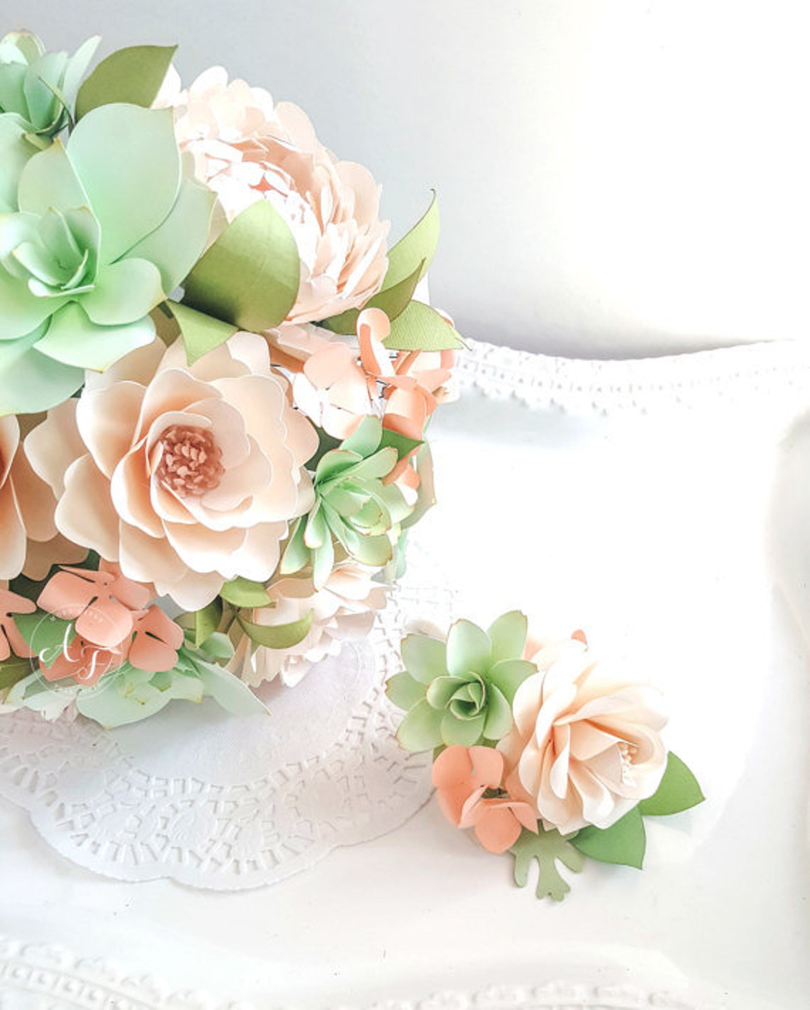Paper Flowers, Paper Succulent, DIY Paper Flowers, Paper Flowers PDF ...