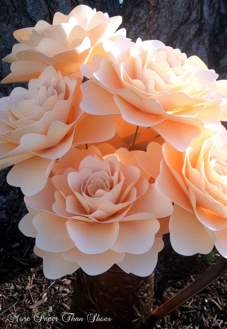 Paper Flowers Table Decorations Wedding Decorations | Etsy