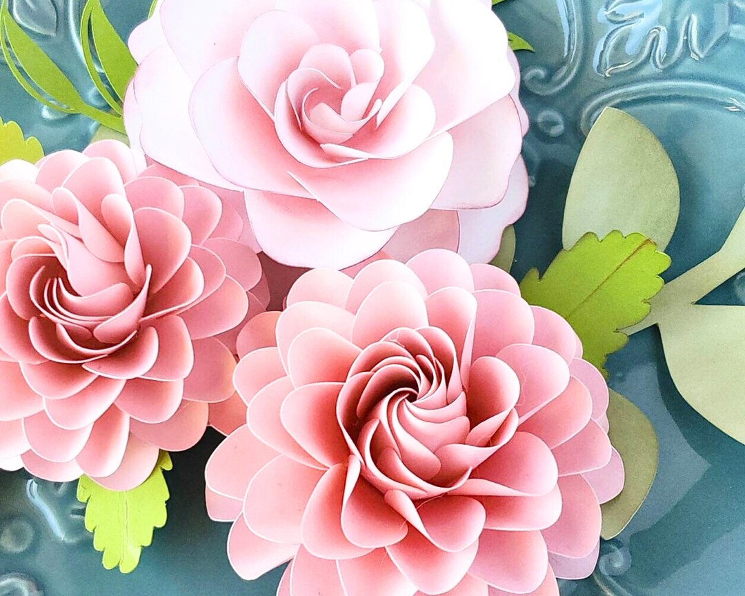 DIY Paper Flower Template Bundle – 3D Flower Tutorial – Ashley & Dahlia ...