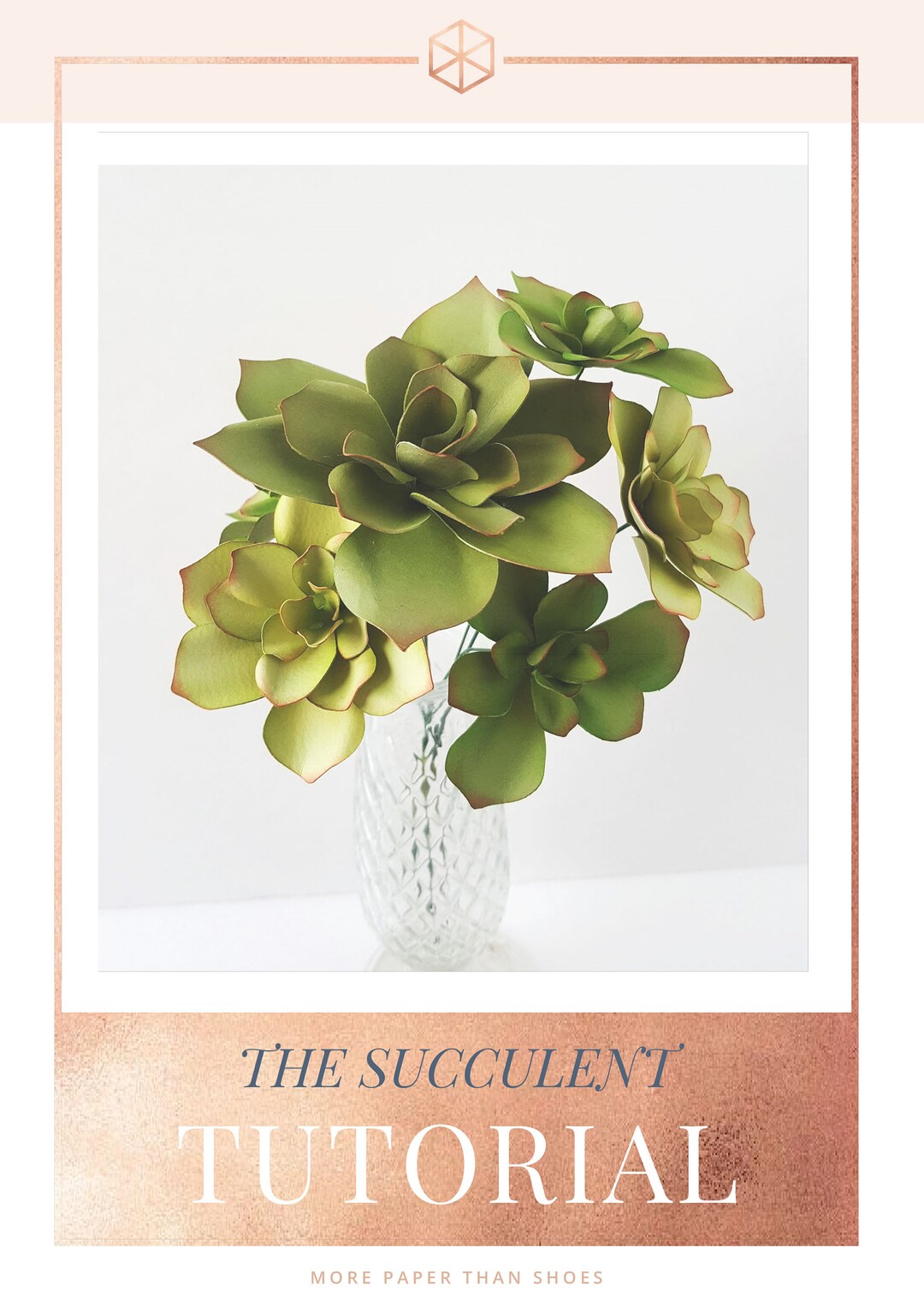 Paper Flowers, Paper Succulent, DIY Paper Flowers, Paper Flowers PDF ...