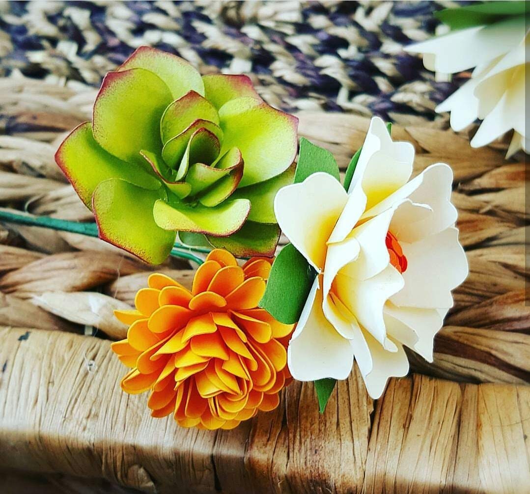 Paper Flowers, Paper Succulent, DIY Paper Flowers, Paper Flowers PDF ...