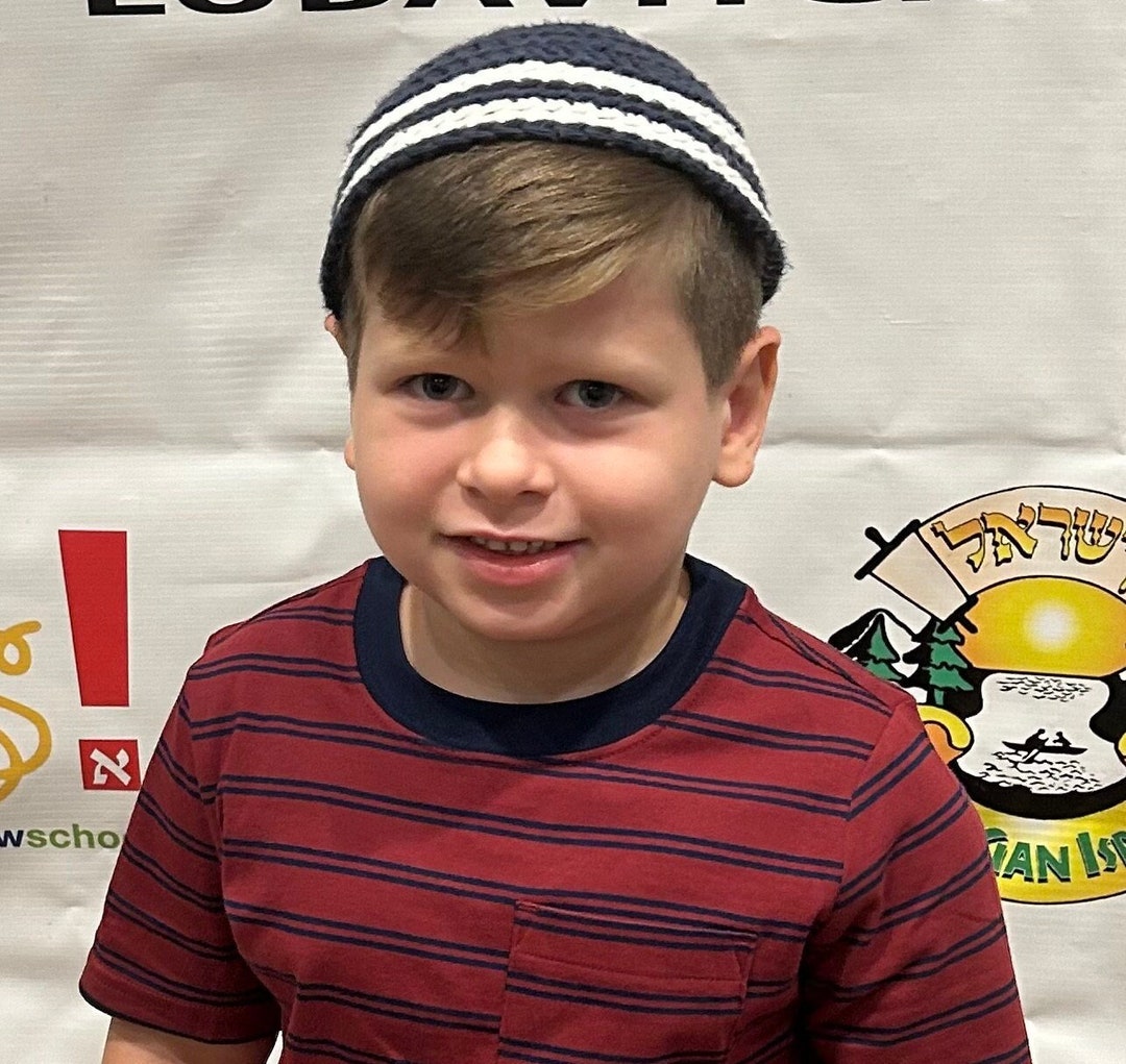 Kippot, Extra Large Crocheted Kippa, Cotton Kippah, Jewish Head ...