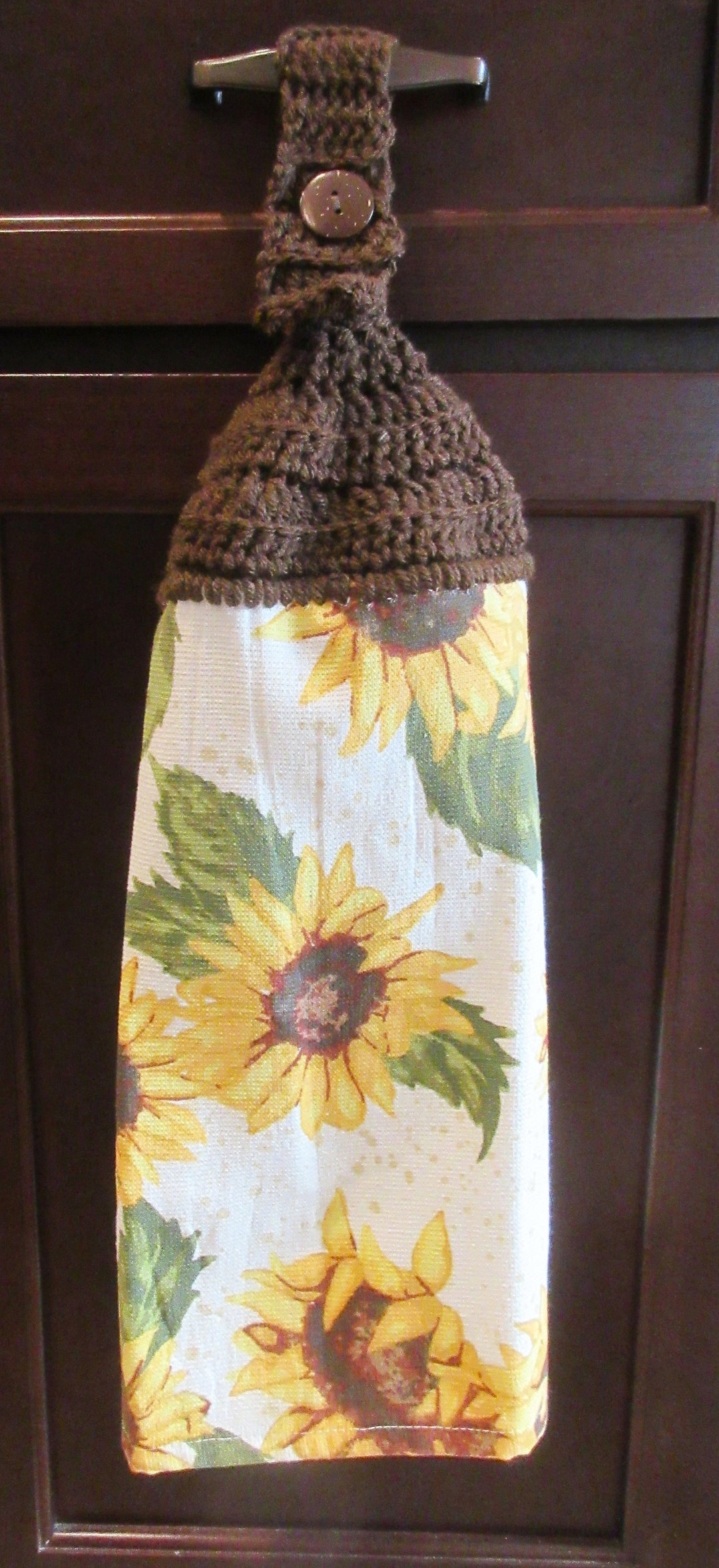 Sunflower Towel, Hanging Kitchen Towel, Sunflowers - Etsy
