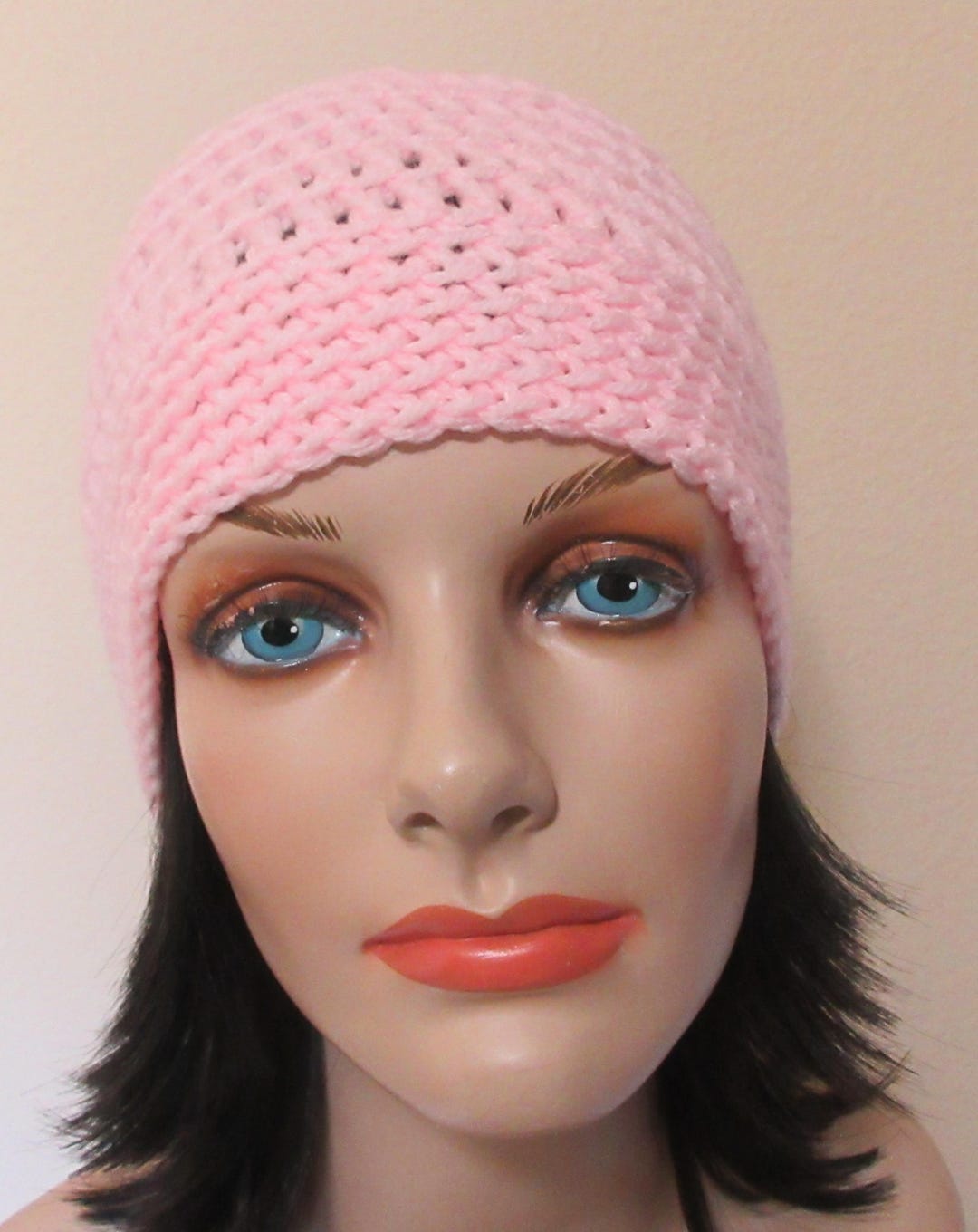 Pink Beanie, Pink Snow Hat, Hockey Mom, Cold Weather Accessory, Pink ...