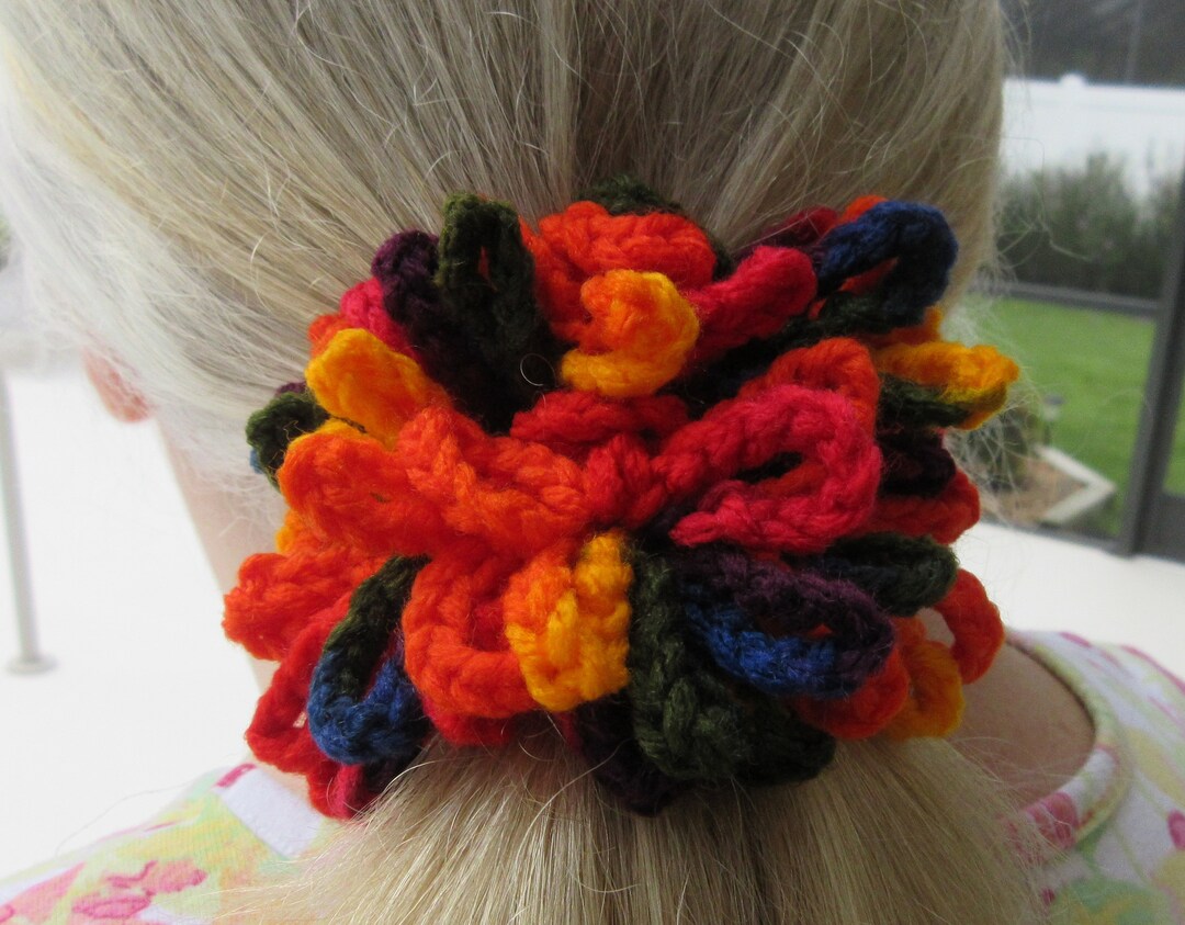 Scrunchie, Rainbow Scrunchie, Rainbow Ponytail Holder - Etsy