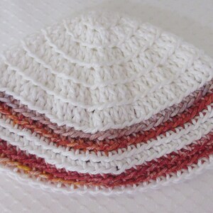 Kippot Extra Large Crocheted Kippa Cotton Kippah Jewish | Etsy