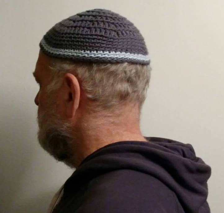 Extra Large Crocheted Cotton Kippah: Jewish Yarmulke - Etsy