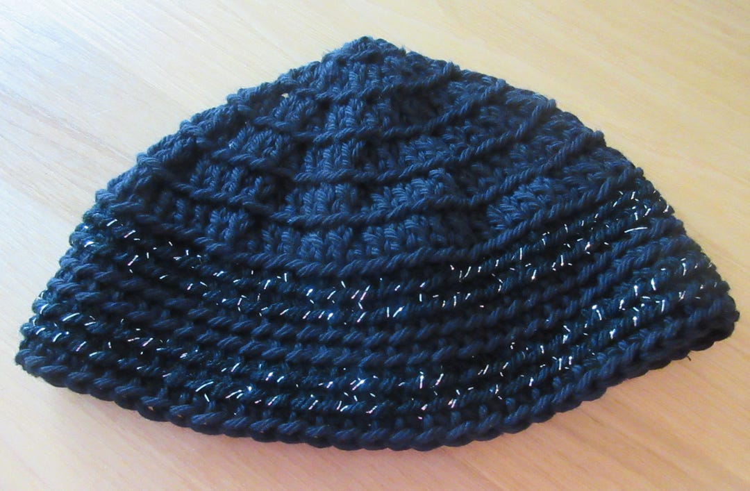 Kippot Cotton Kippah Extra Large Crocheted Kippa Metallic Jewish Head ...