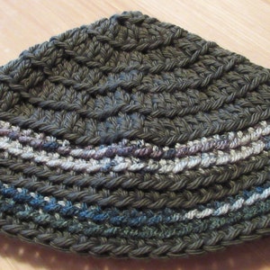 Kippot, Extra Large Crocheted Kippa, Cotton Kippah, Jewish Head ...