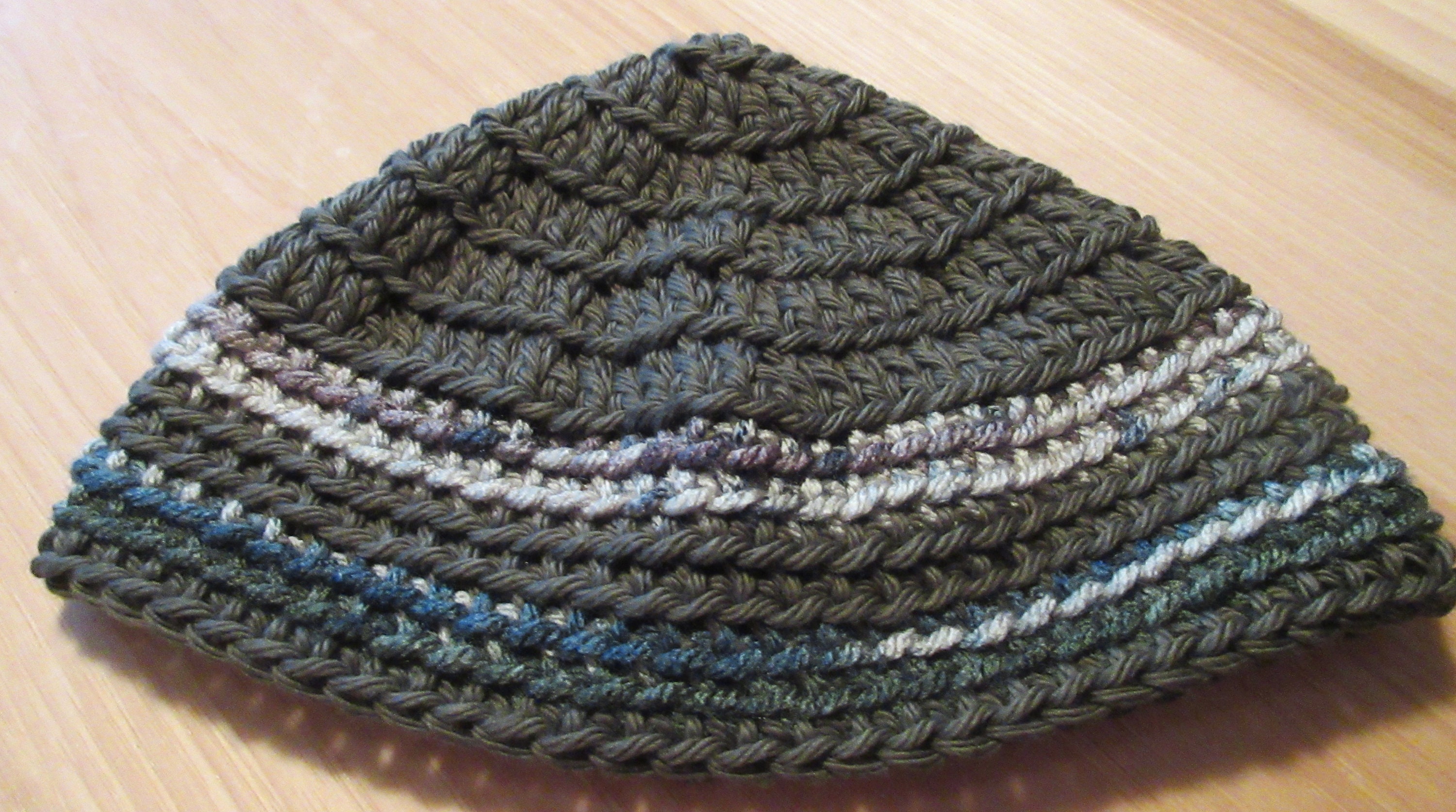 Kippot, Extra Large Crocheted Kippa, Cotton Kippah, Jewish Head ...