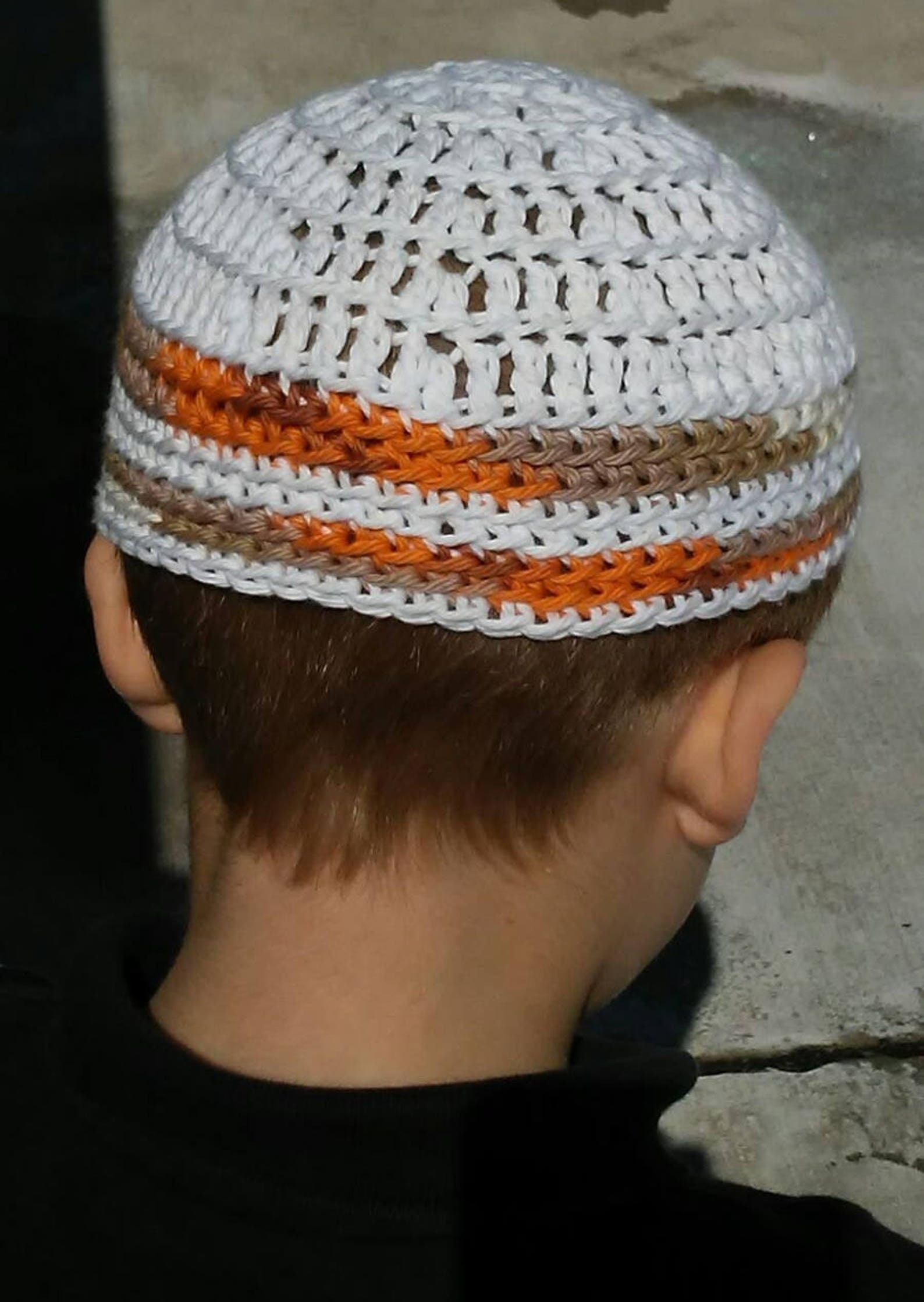 Kippot Extra Large Crocheted Kippot Cotton Kippot Frik | Etsy