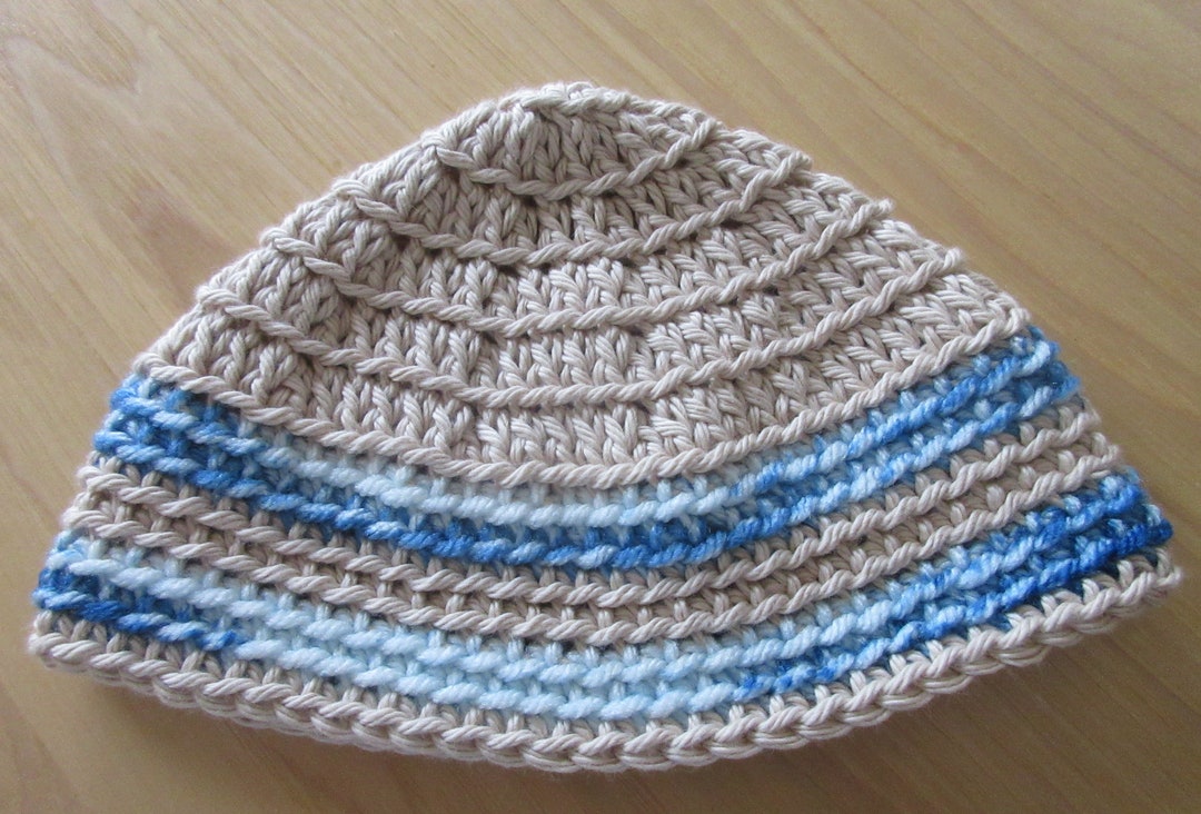 Kippot, Extra Large Crocheted Kippa, Cotton Kippah, Jewish Head ...