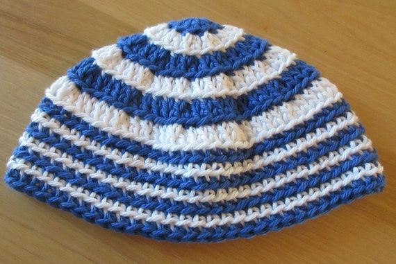 Kippot Extra Large Crocheted Kippa Cotton Kippah Jewish - Etsy