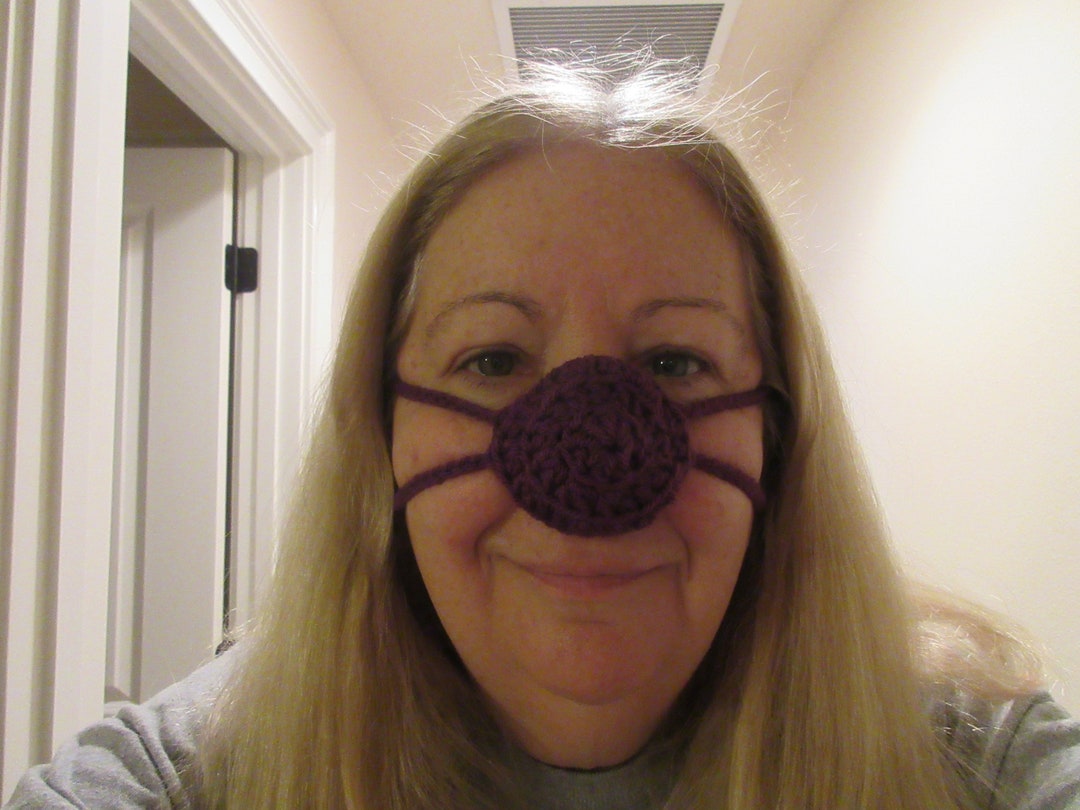 Crocheted Nose Warmer: Winter Nose Muff, Gag Gift - Etsy