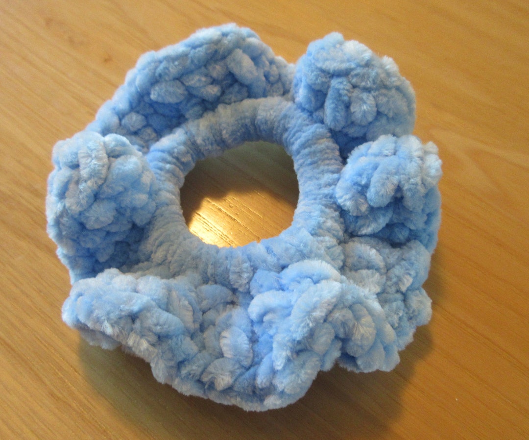 Scrunchie, Baby Blue Velvet Scrunchie, Ponytail Holder - Etsy