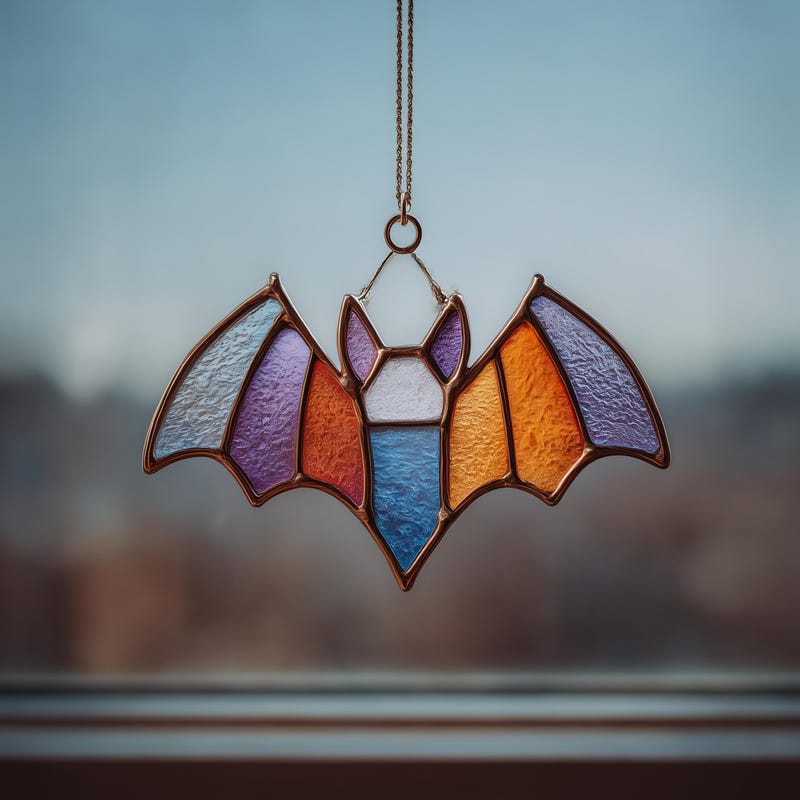 Bat Stained Glass Pattern - Etsy