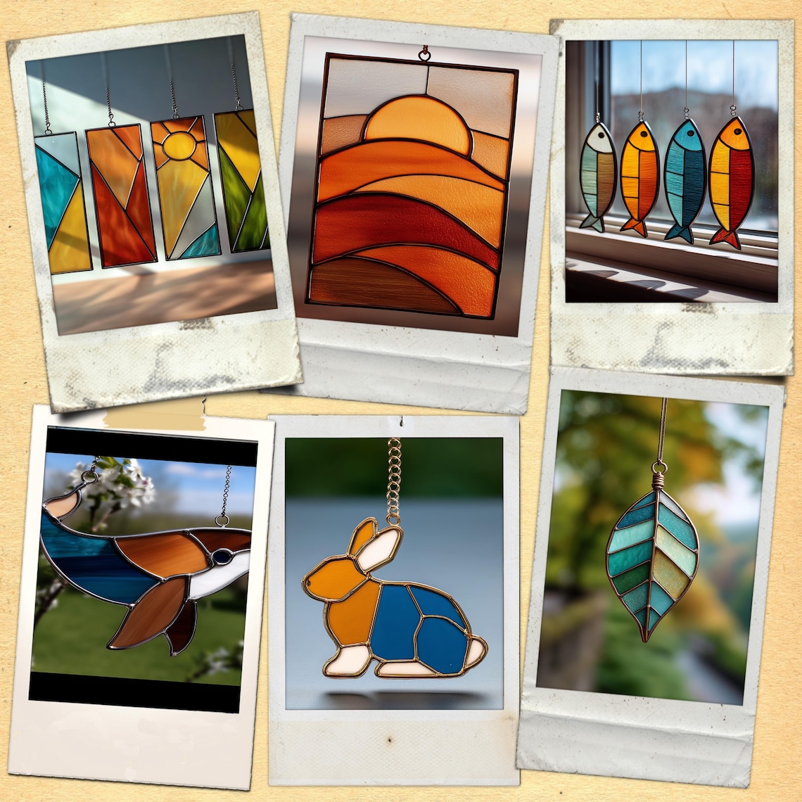 Moth Stained Glass Pattern: Insect Suncatcher DIY Template (PDF ...