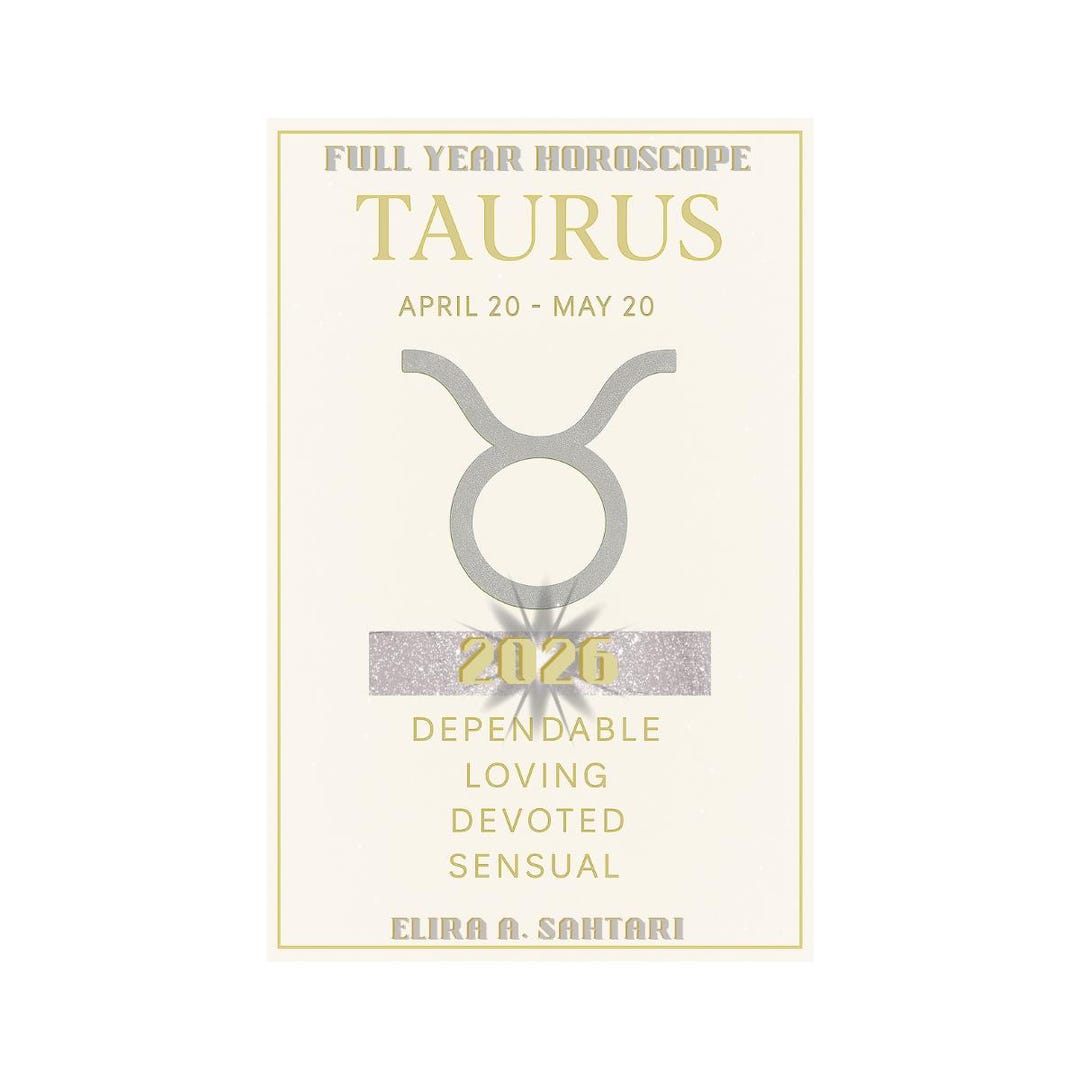 Taurus 2026 Astro Yearbook: Full Year Horoscope - Etsy
