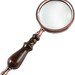 Vintage Style Magnifying Glass: Wooden Handle, Metal Rim, Desk Decor - Etsy