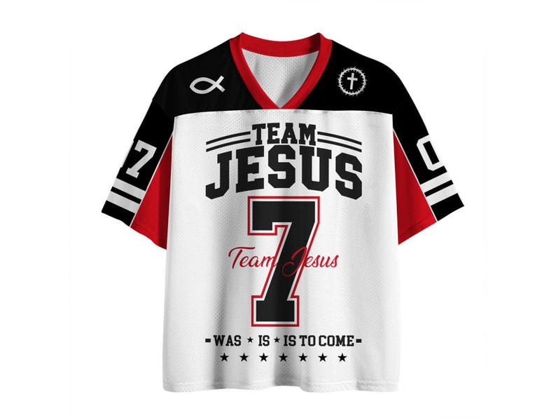 Team Jesus Christian Mesh Jersey Faith Bible Verse Baseball Unisex ...