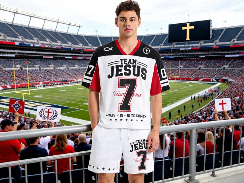 Team Jesus Christian Mesh Jersey Faith Bible Verse Baseball Unisex ...