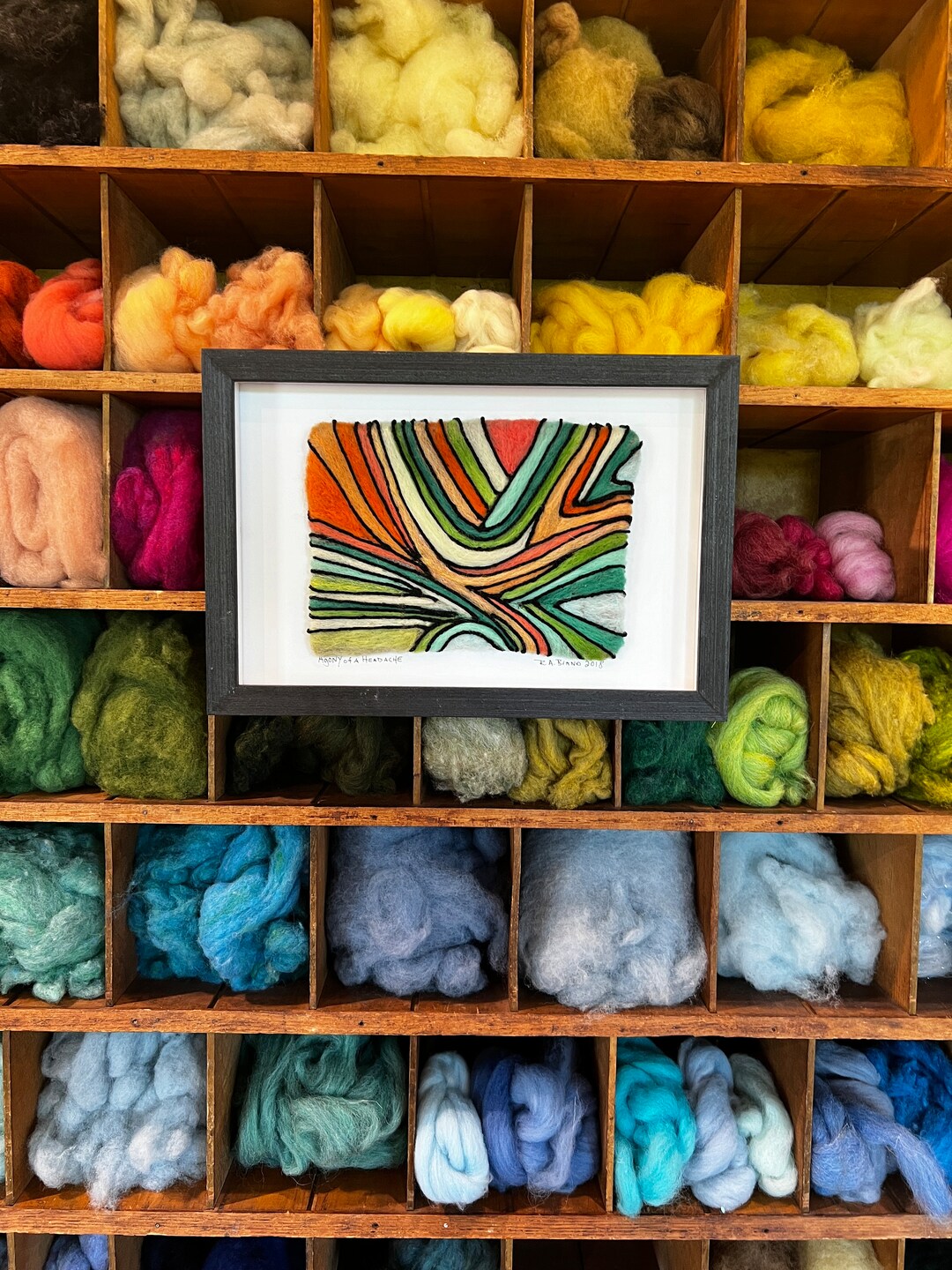 Modern Fiber Art, Felted Picture, Fiber Art Painting, Painting With ...