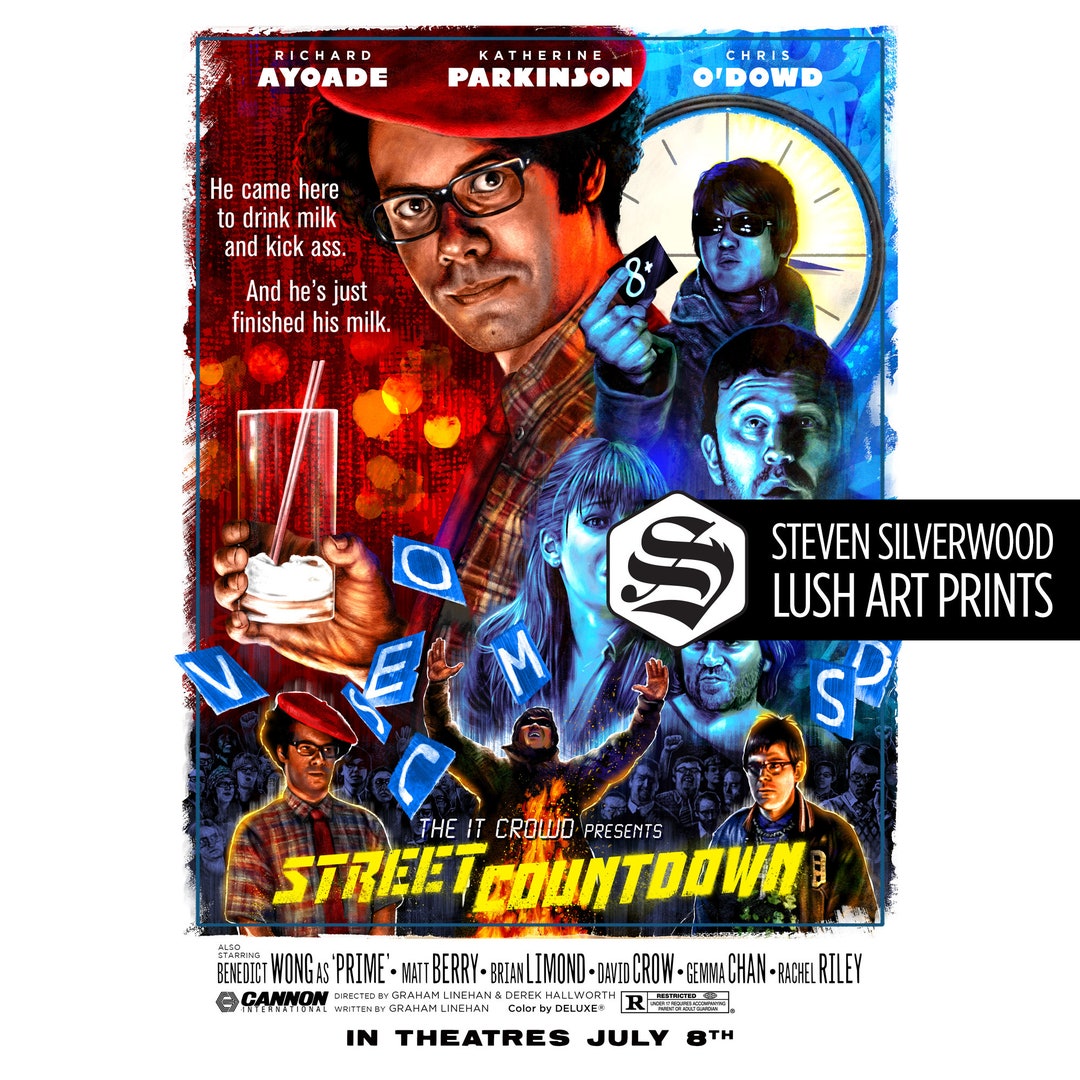 IT Crowd 'street Countdown' A3 Poster: Signed Limited Edition Art - Etsy UK