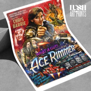 Red Dwarf 'ace Rimmer' Signed Limited Edition A3 Vintage Poster. Retro ...